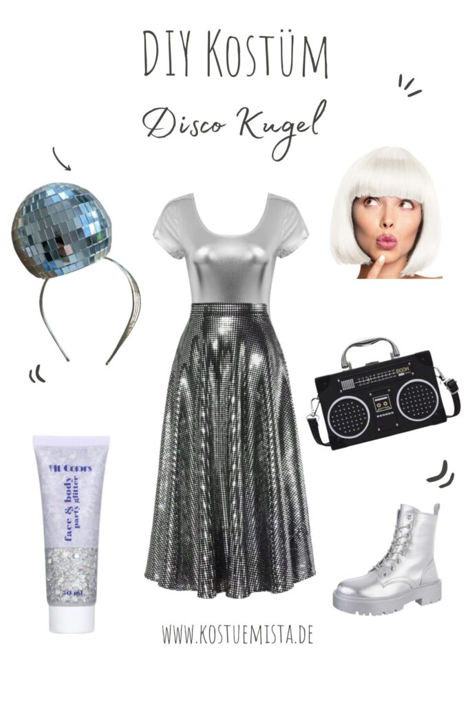 Disco Kugel Haarreifen Bastelanleitung - Kostümista- DIY ...